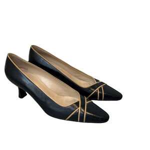 Rene Mancini | Shoes | Rare Vintage Rene Mancini Kitten Heels Navy ...